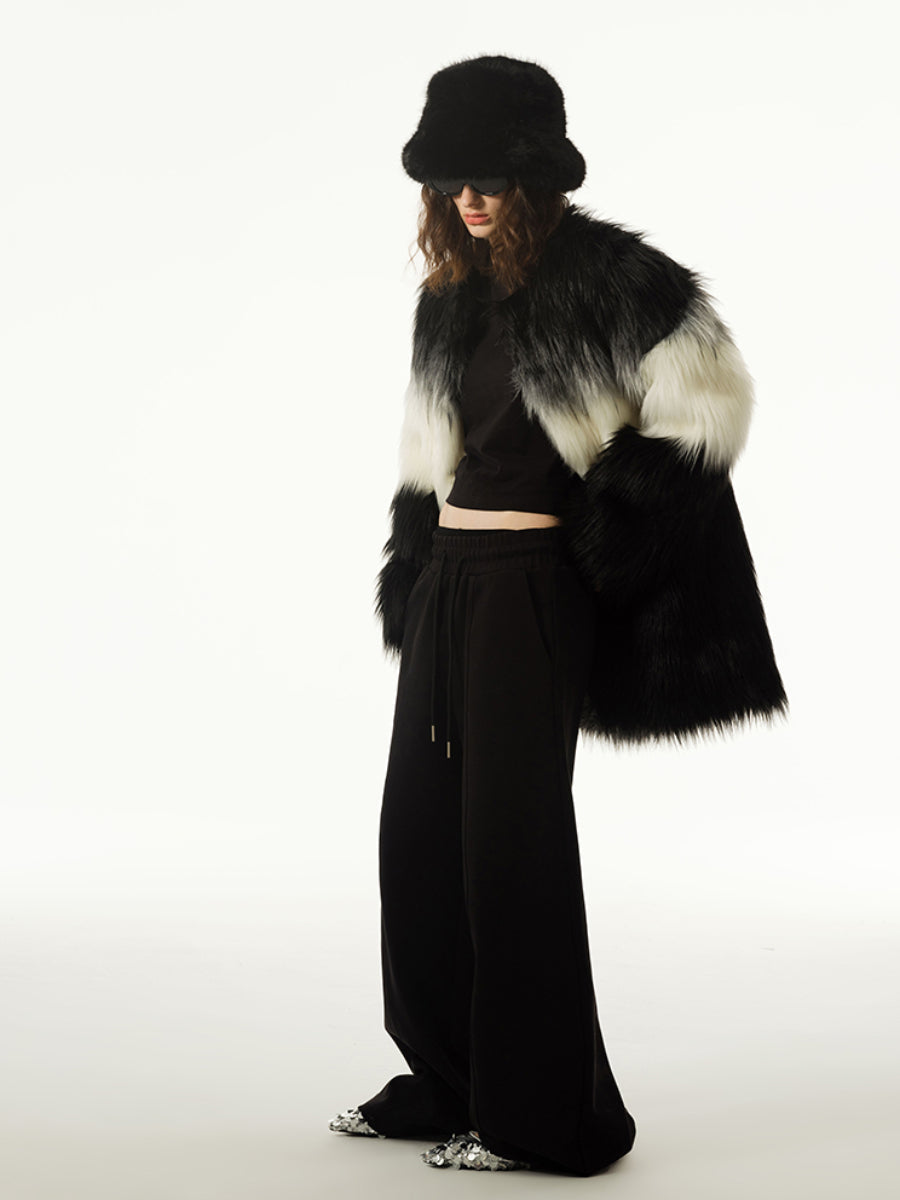 Cloudward Gradual Change Color Coat